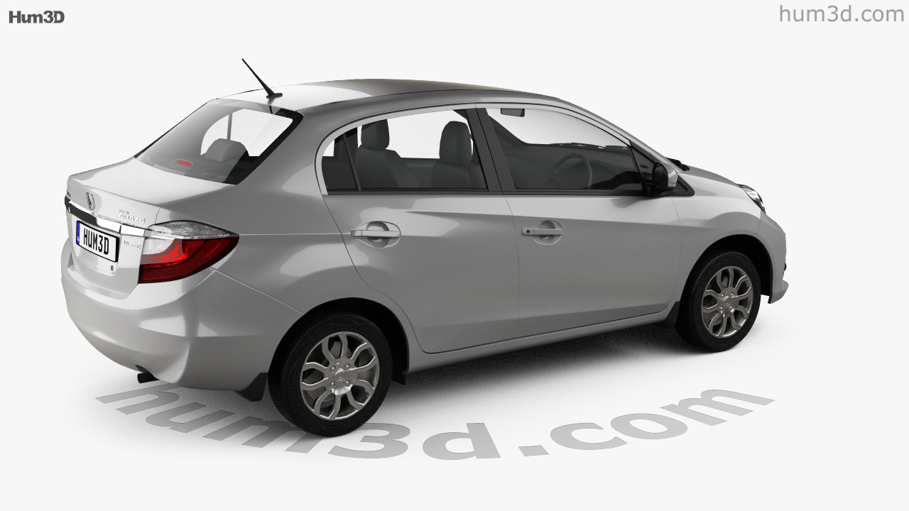360 view of Honda Brio Amaze sedan 2015 3D model - 3DModels store