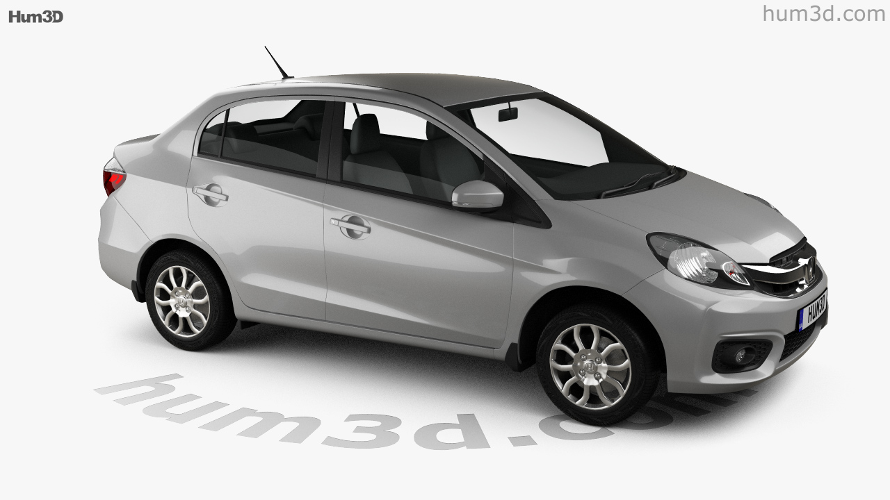 360 view of Honda Brio Amaze sedan 2015 3D model - 3DModels store