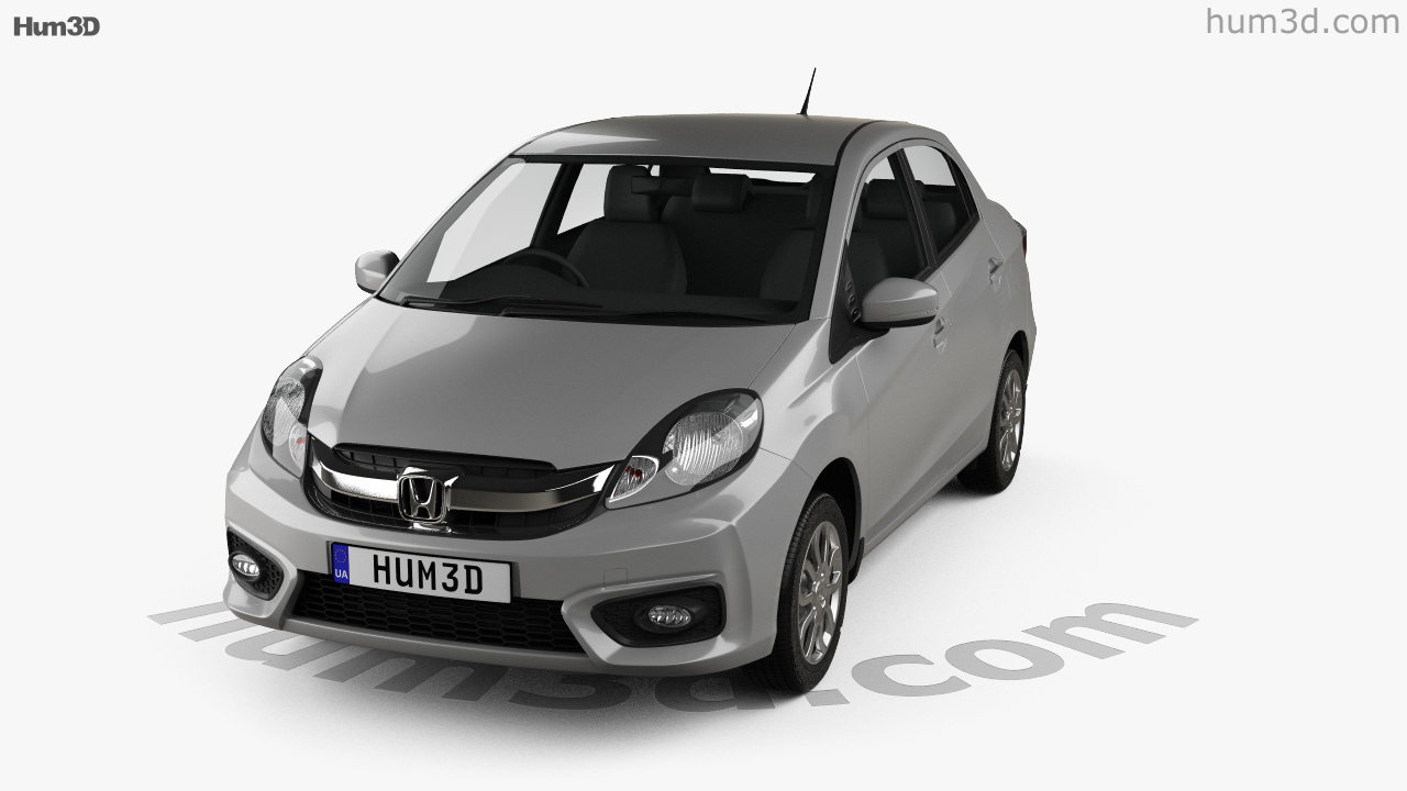 360 view of Honda Brio Amaze sedan 2015 3D model - 3DModels store