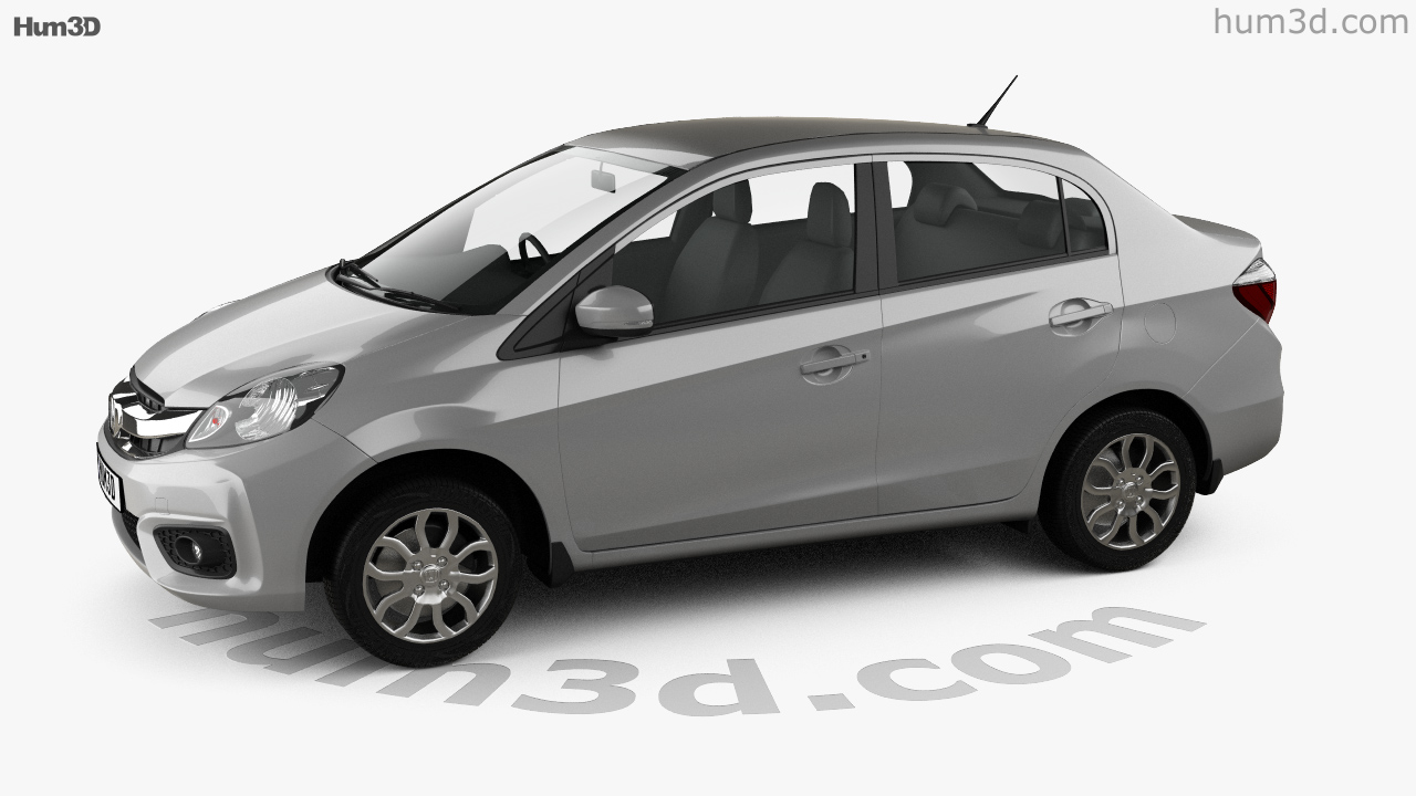 360 view of Honda Brio Amaze sedan 2015 3D model - 3DModels store