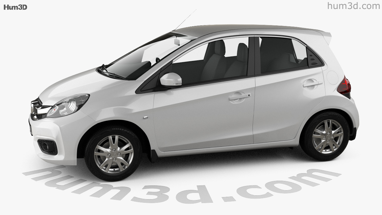 360 view of Honda Brio hatchback 2015 3D model - 3DModels store