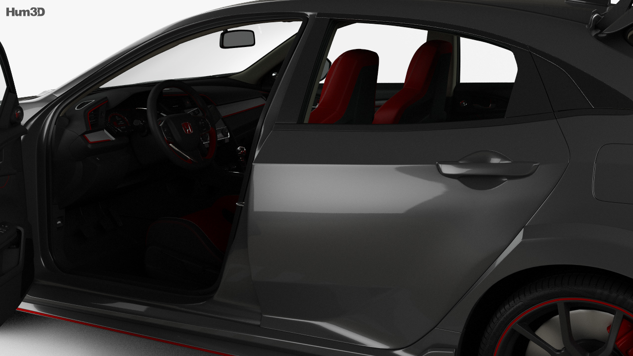 360 view of Honda Civic Type-R Prototype hatchback with HQ interior ...
