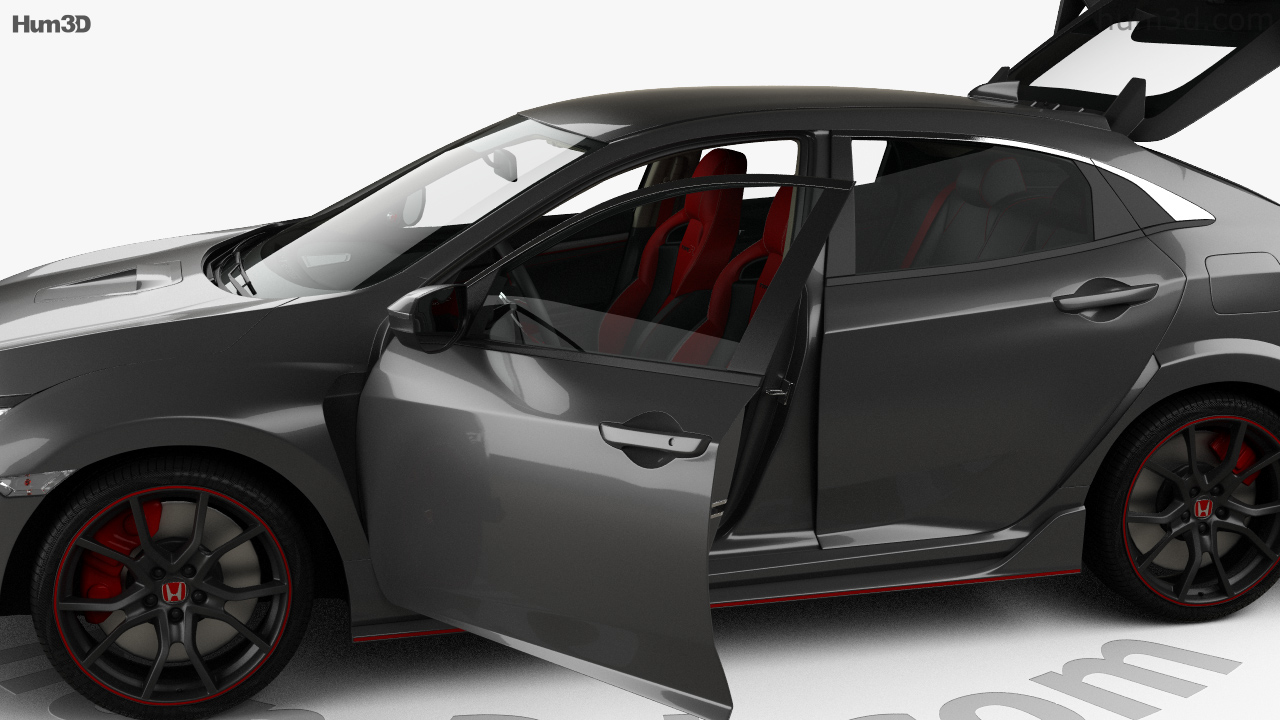 360 view of Honda Civic Type-R Prototype hatchback with HQ interior ...