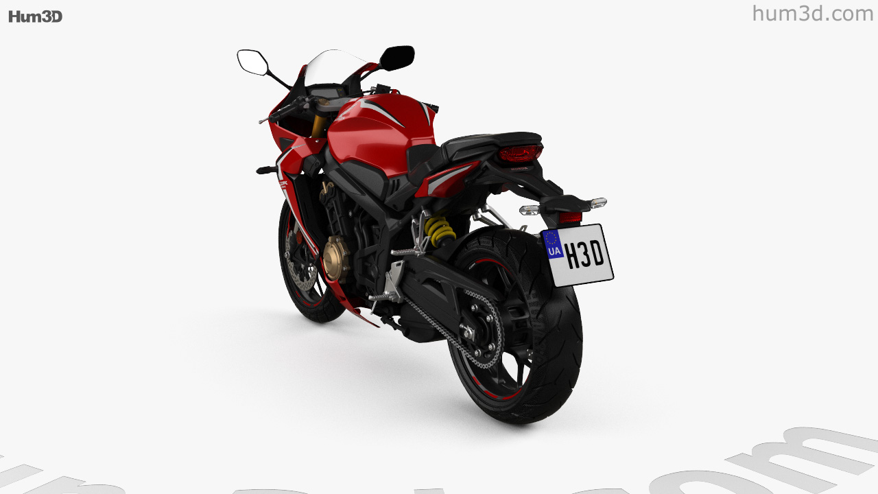 360 view of Honda CBR650R 2019 3D model - 3DModels store