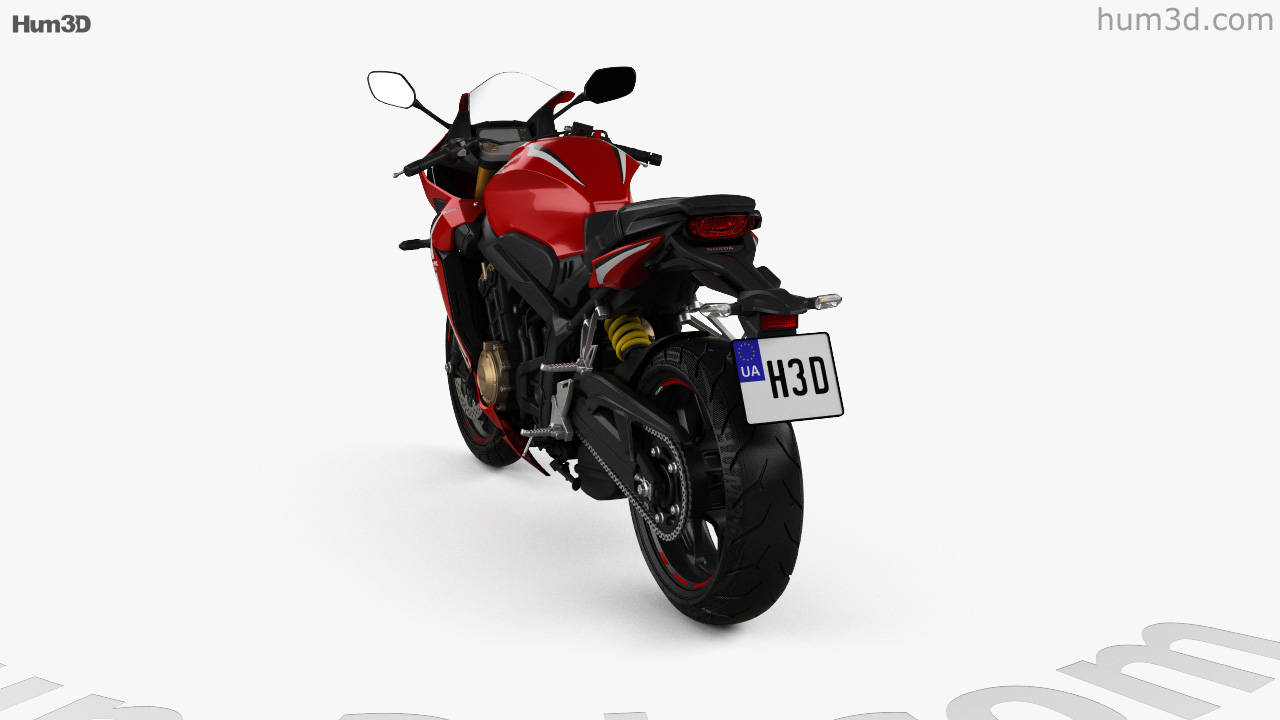 360 view of Honda CBR650R 2019 3D model - 3DModels store