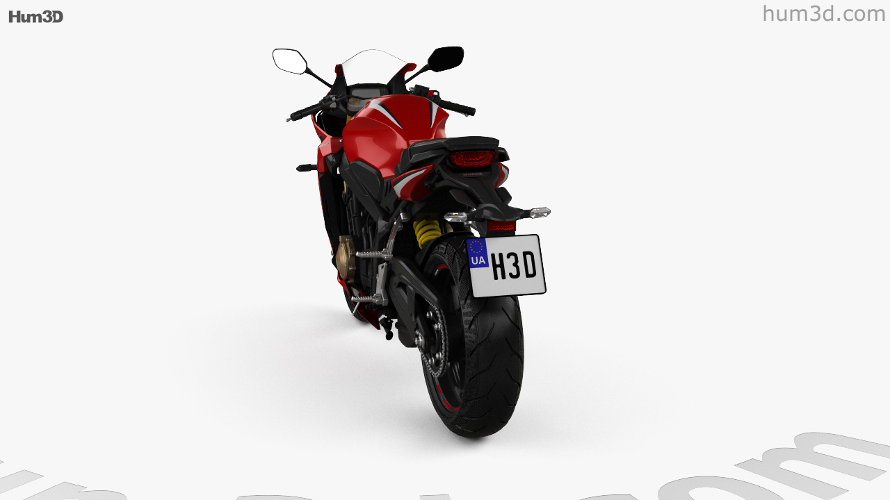 360 view of Honda CBR650R 2019 3D model - 3DModels store