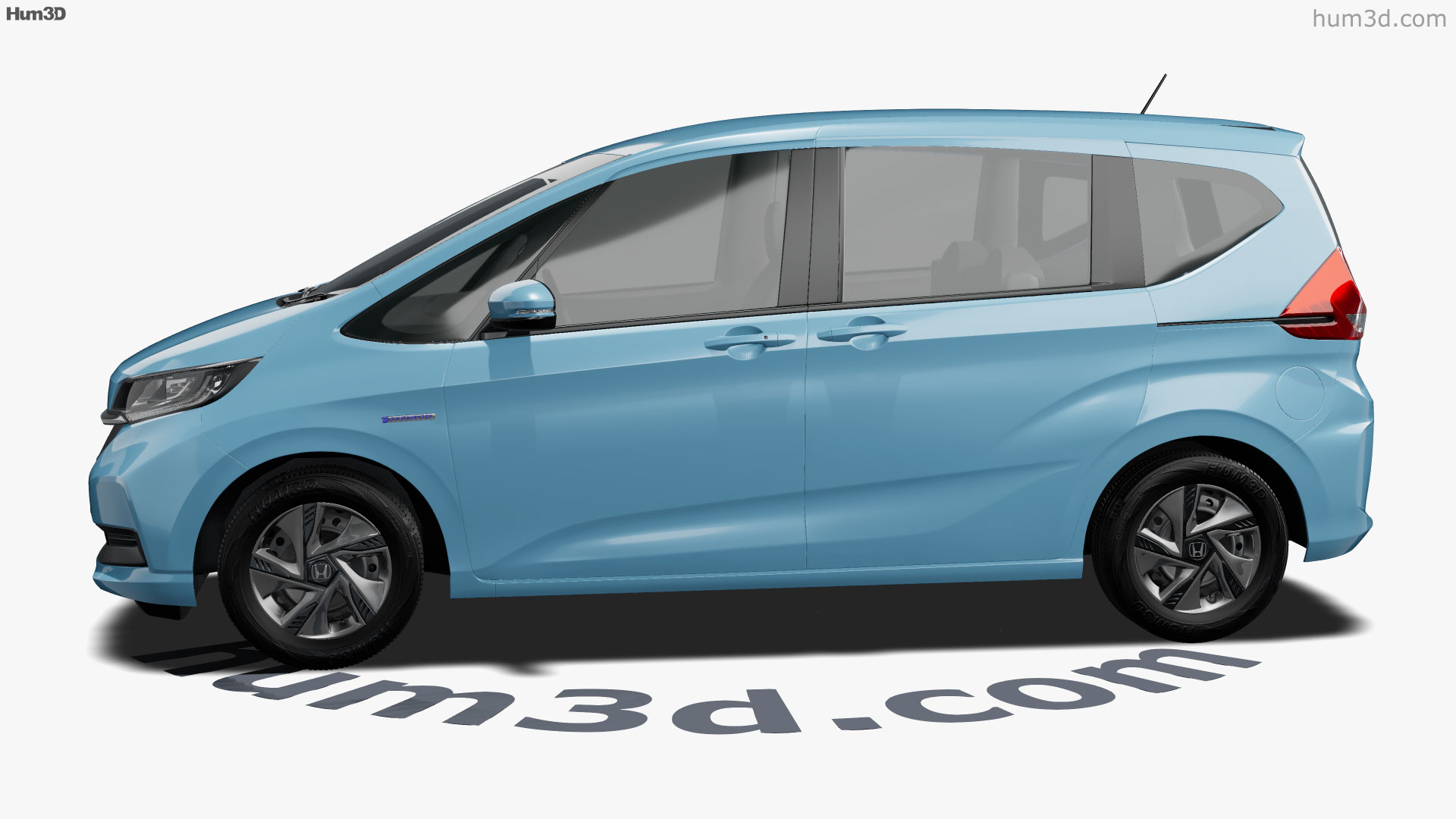 360 view of Honda Freed hybrid 2022 3D model - 3DModels store