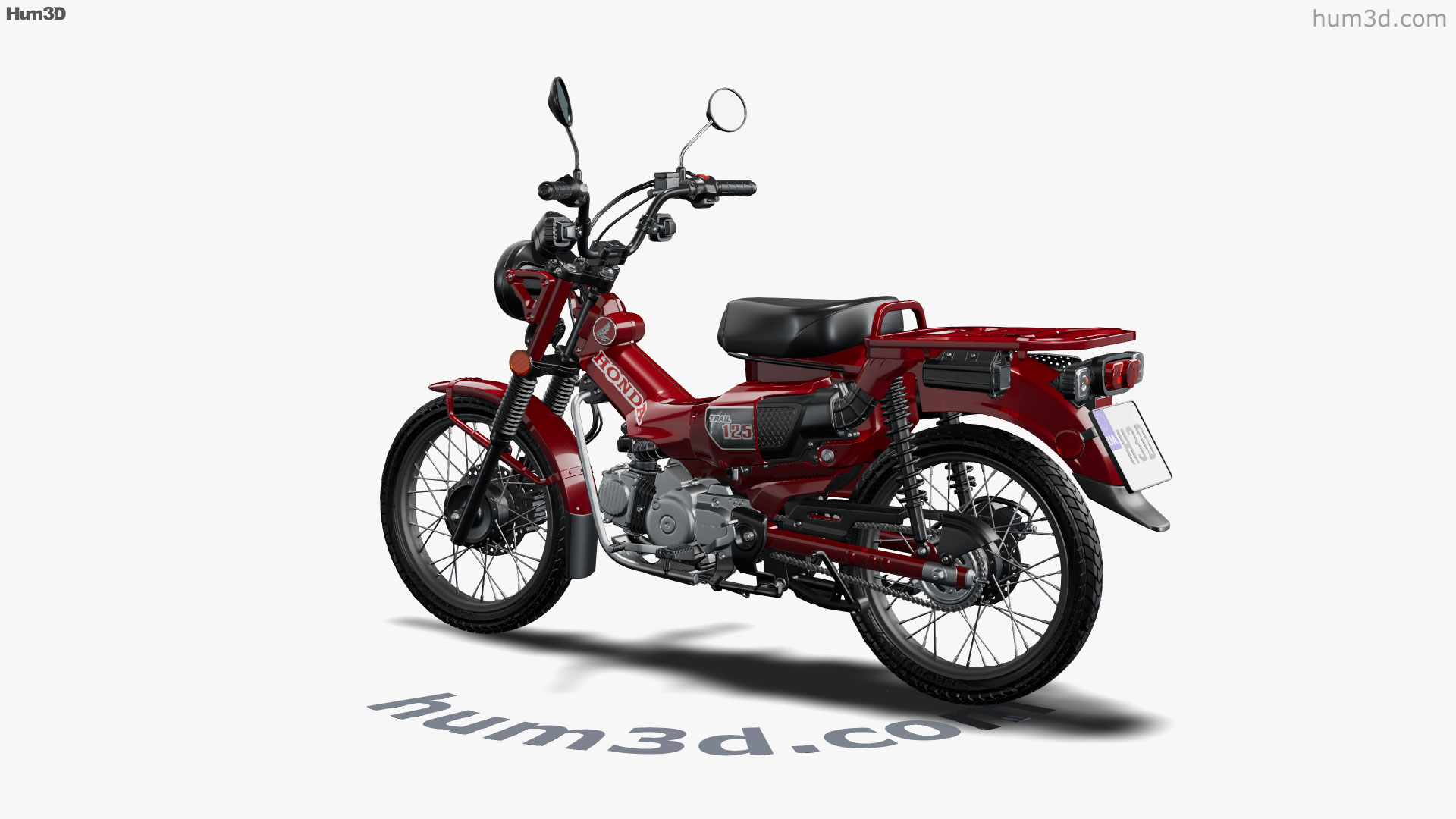 360 view of Honda CT125 2021 3D model - 3DModels store