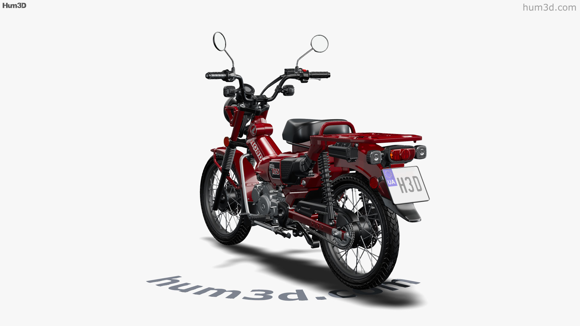 360 view of Honda CT125 2021 3D model - 3DModels store