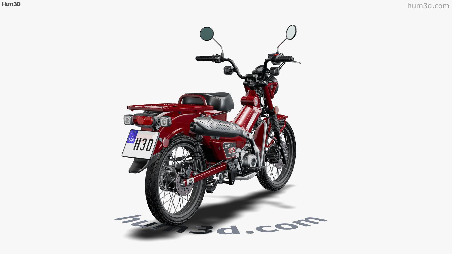 360 view of Honda CT125 2021 3D model - 3DModels store