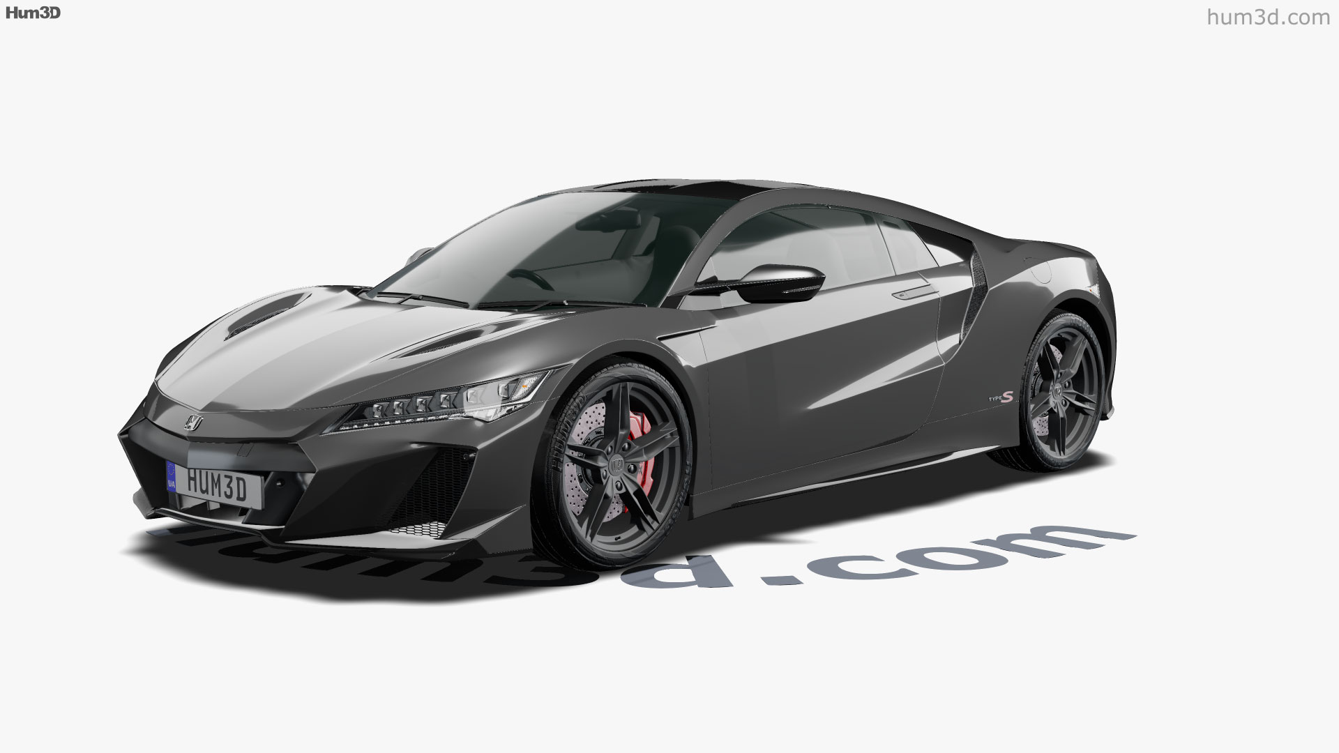360 view of Honda NSX Type S 2024 3D model - 3DModels store