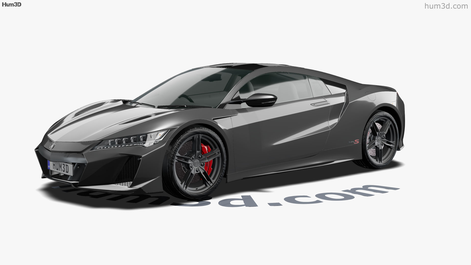 360 view of Honda NSX Type S 2024 3D model - 3DModels store