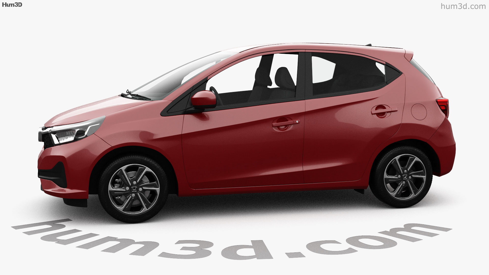 360 view of Honda Brio 2024 3D model - 3DModels store