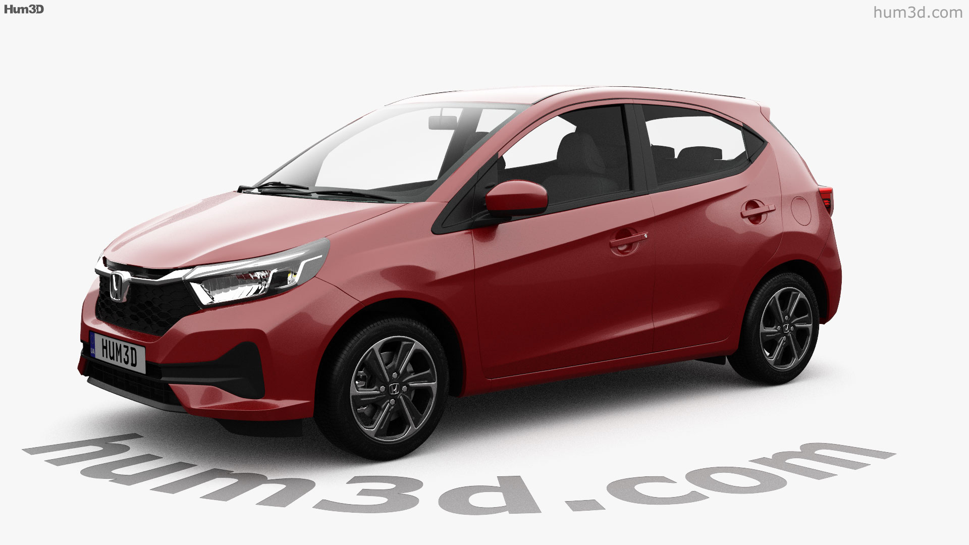 360 view of Honda Brio 2024 3D model - 3DModels store
