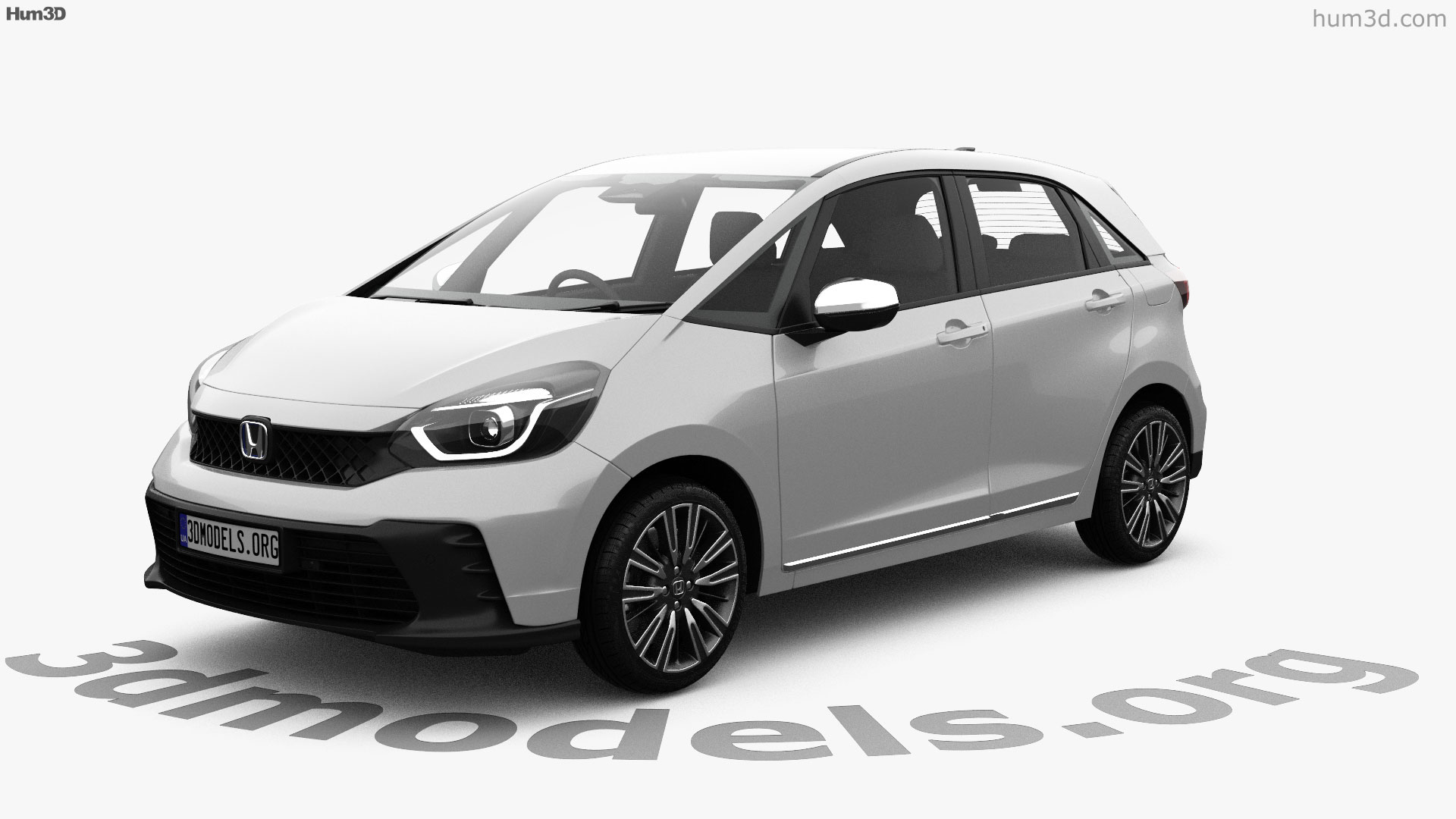 360 view of Honda Fit E-HEV 2023 3D model - 3DModels store