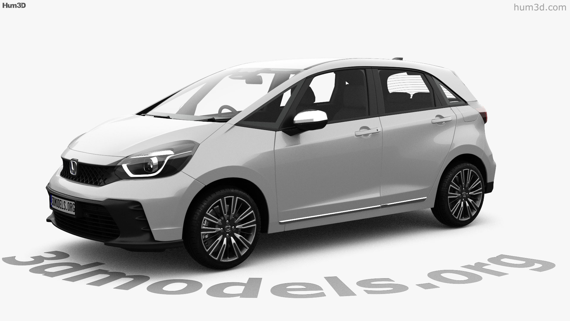 360 view of Honda Fit E-HEV 2023 3D model - 3DModels store