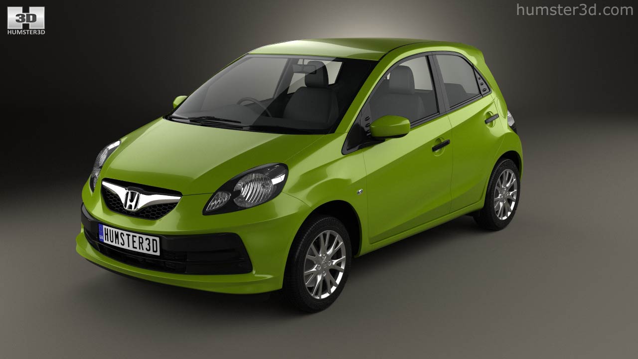 360 view of Honda Brio 2015 3D model - 3DModels store