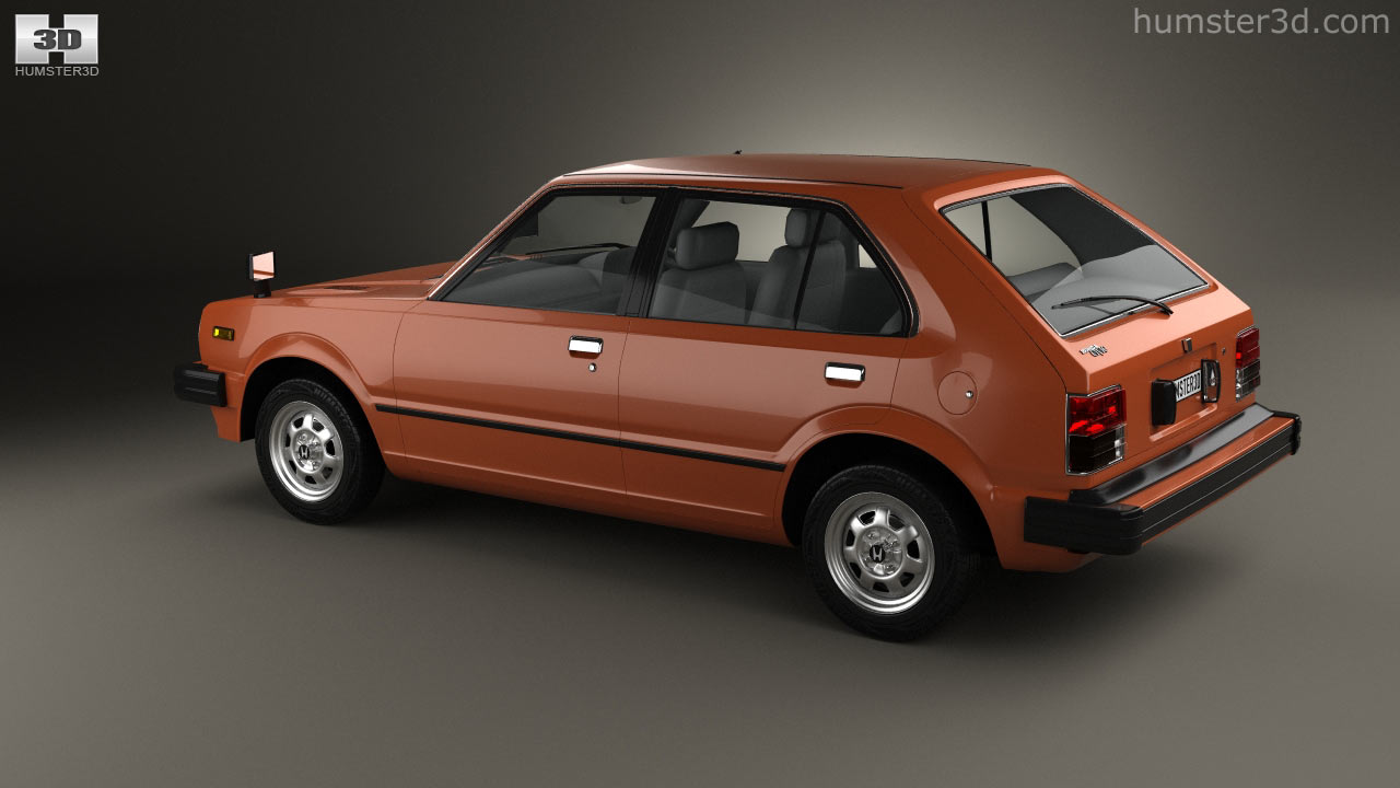 360 view of Honda Civic 1979 3D model - 3DModels store