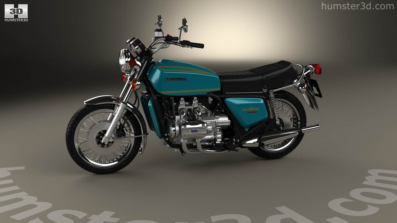 360 view of Honda GL1000 Gold Wing 1974 3D model - 3DModels store