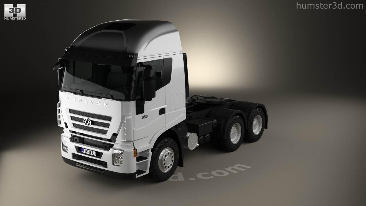 360 view of Hongyan Genlyon 380 Tractor Truck 2017 3D model - 3DModels ...