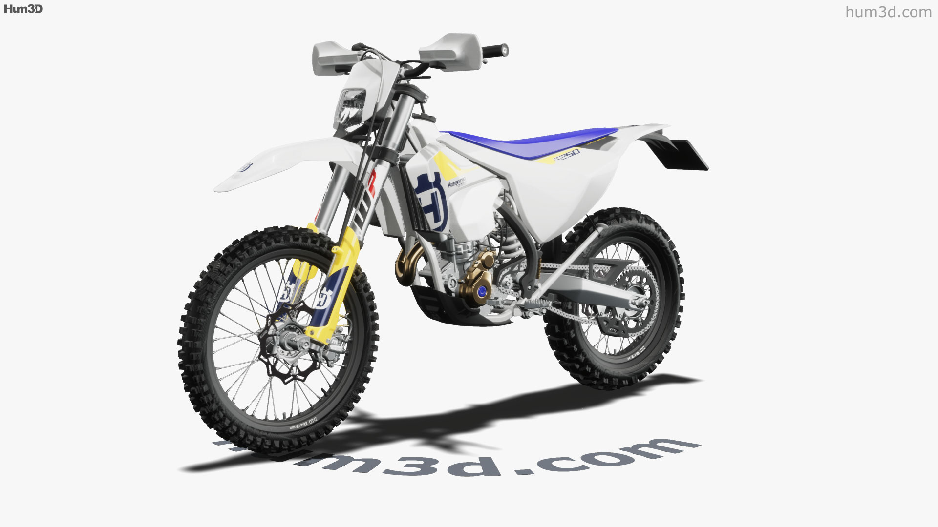 360 view of Husqvarna FE250 2019 3D model - 3DModels store