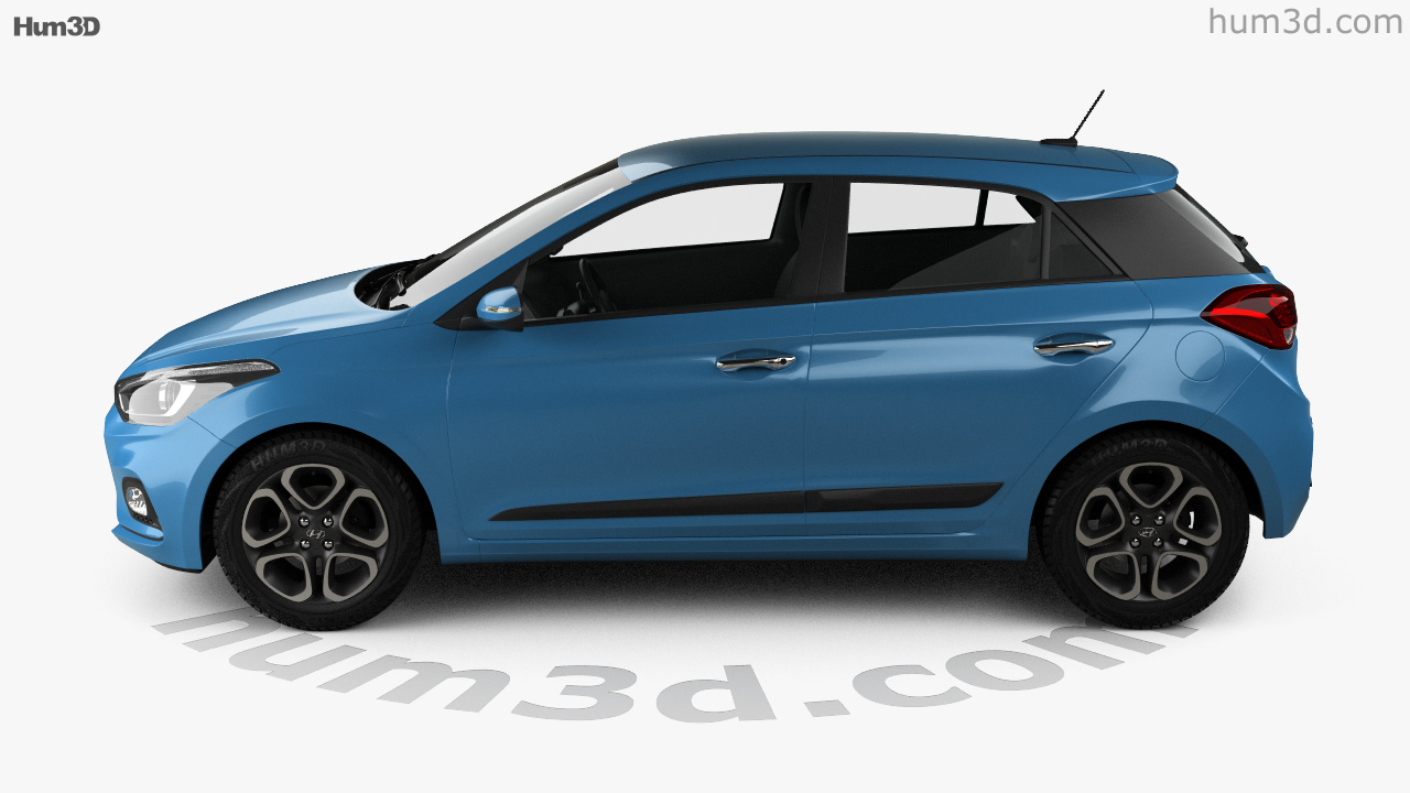 360 view of Hyundai i20 5-door 2020 3D model - 3DModels store