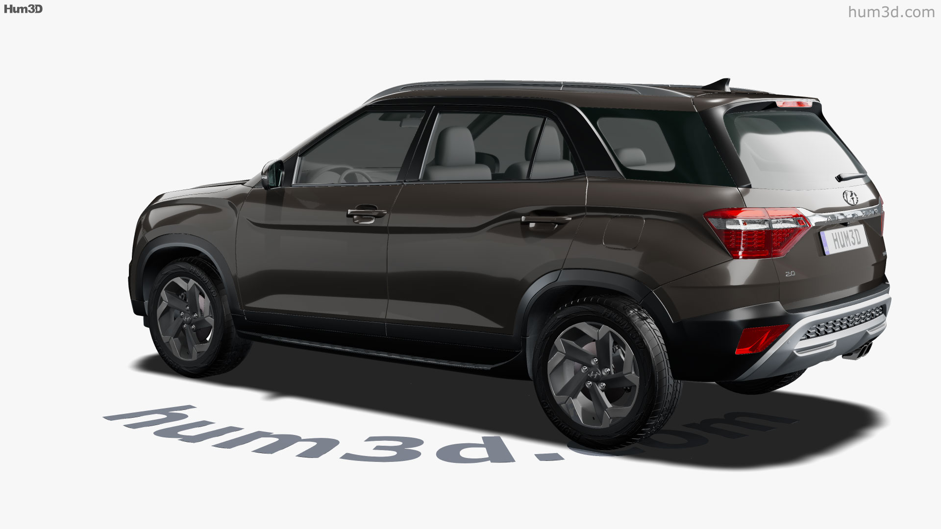 360 view of Hyundai Alcazar 2022 3D model - Hum3D store