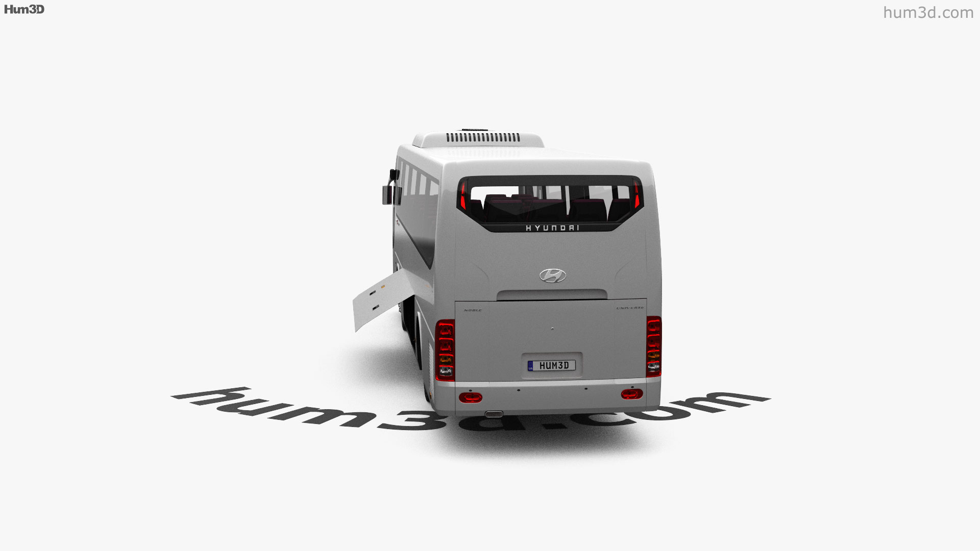 360 view of Hyundai Universe Xpress Noble Bus with HQ interior 2010 3D ...