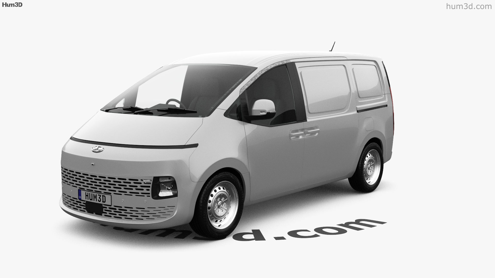 360度查看 Hyundai Staria Load 2024 3D模型 - 3DModels商店