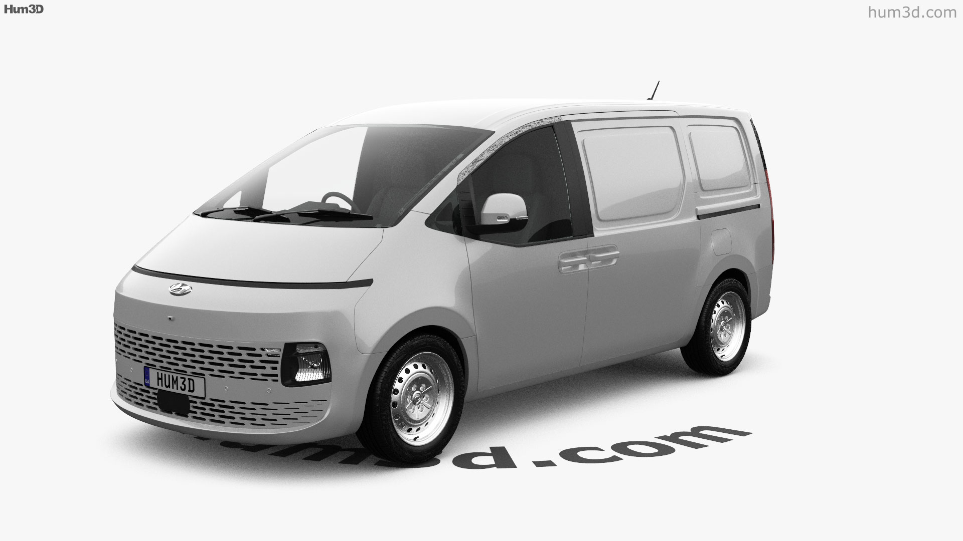 360 view of Hyundai Staria Load 2024 3D model - 3DModels store