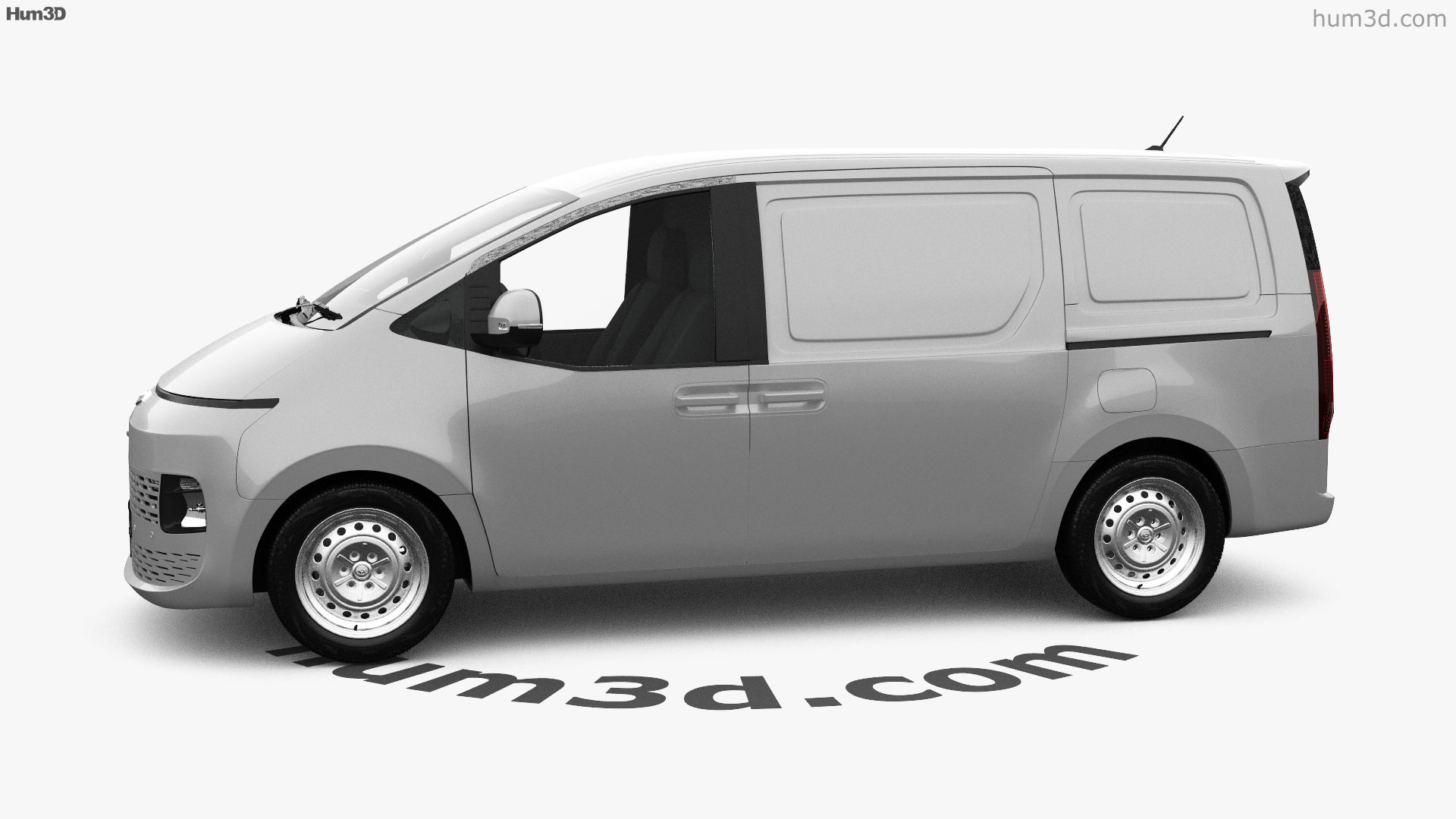 360 view of Hyundai Staria Load 2024 3D model - 3DModels store