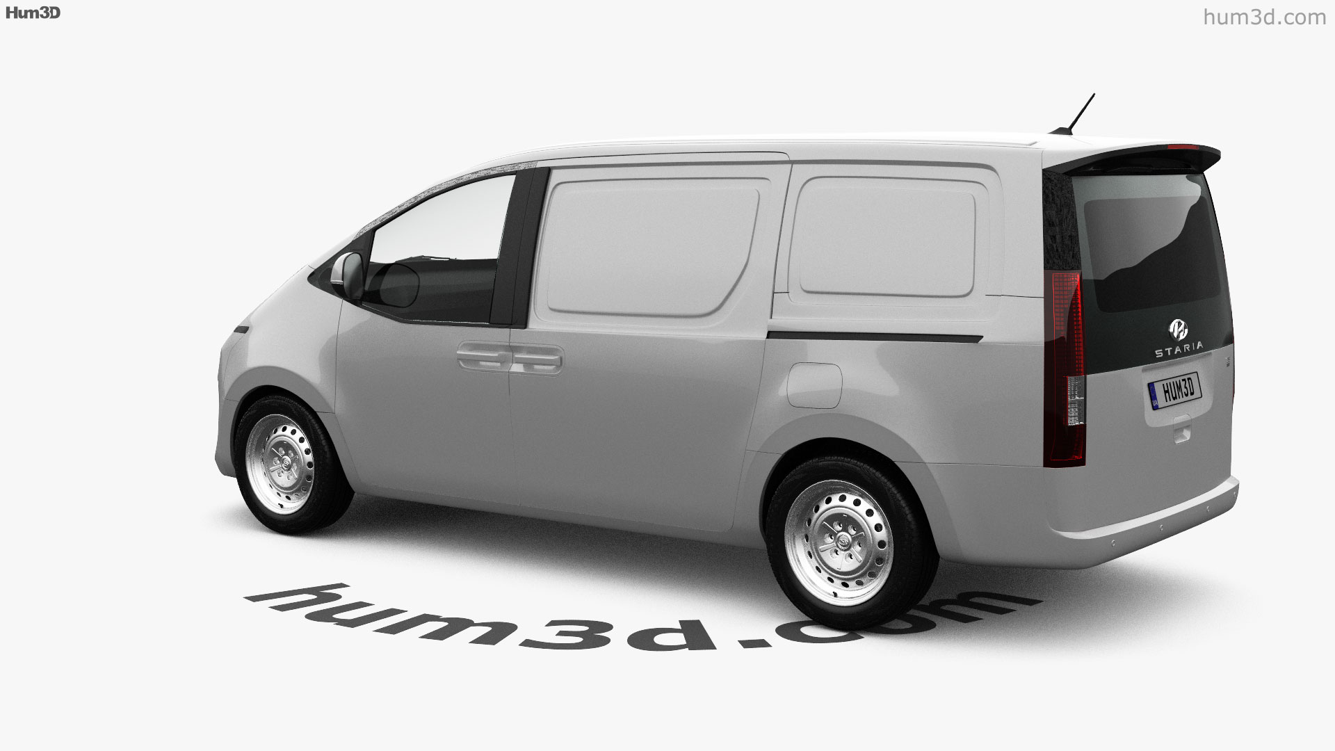 360 view of Hyundai Staria Load 2024 3D model - 3DModels store