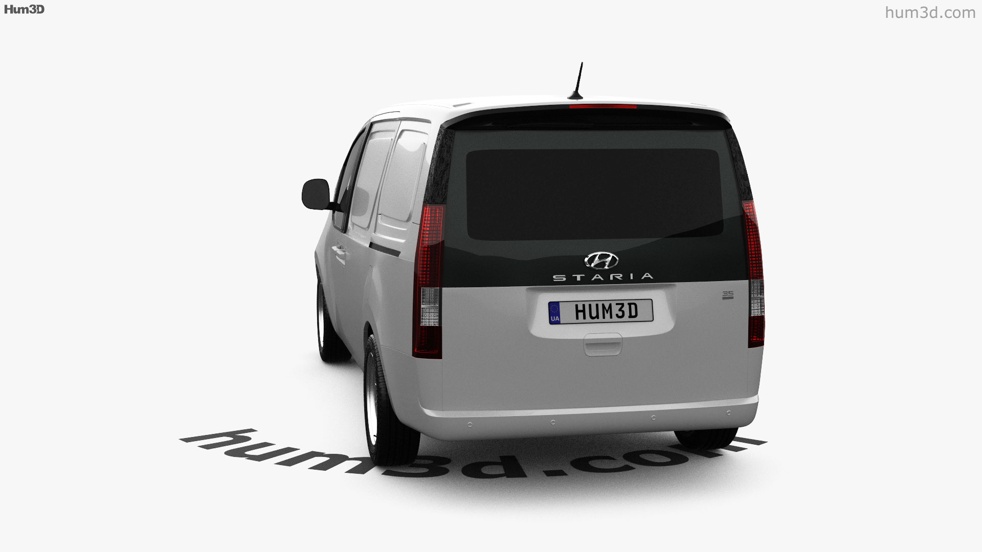 360 view of Hyundai Staria Load 2024 3D model - 3DModels store