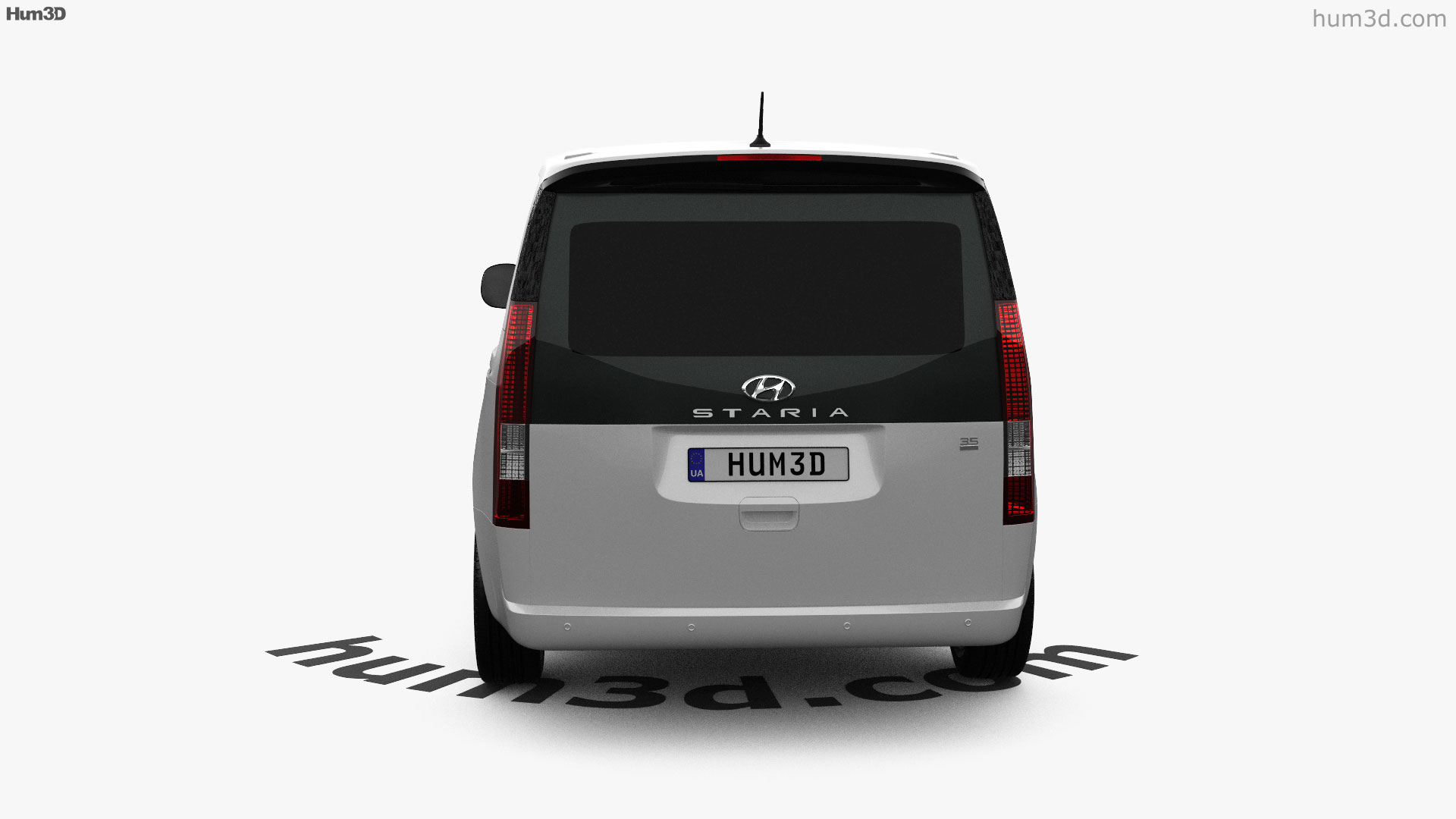 360 view of Hyundai Staria Load 2024 3D model - 3DModels store