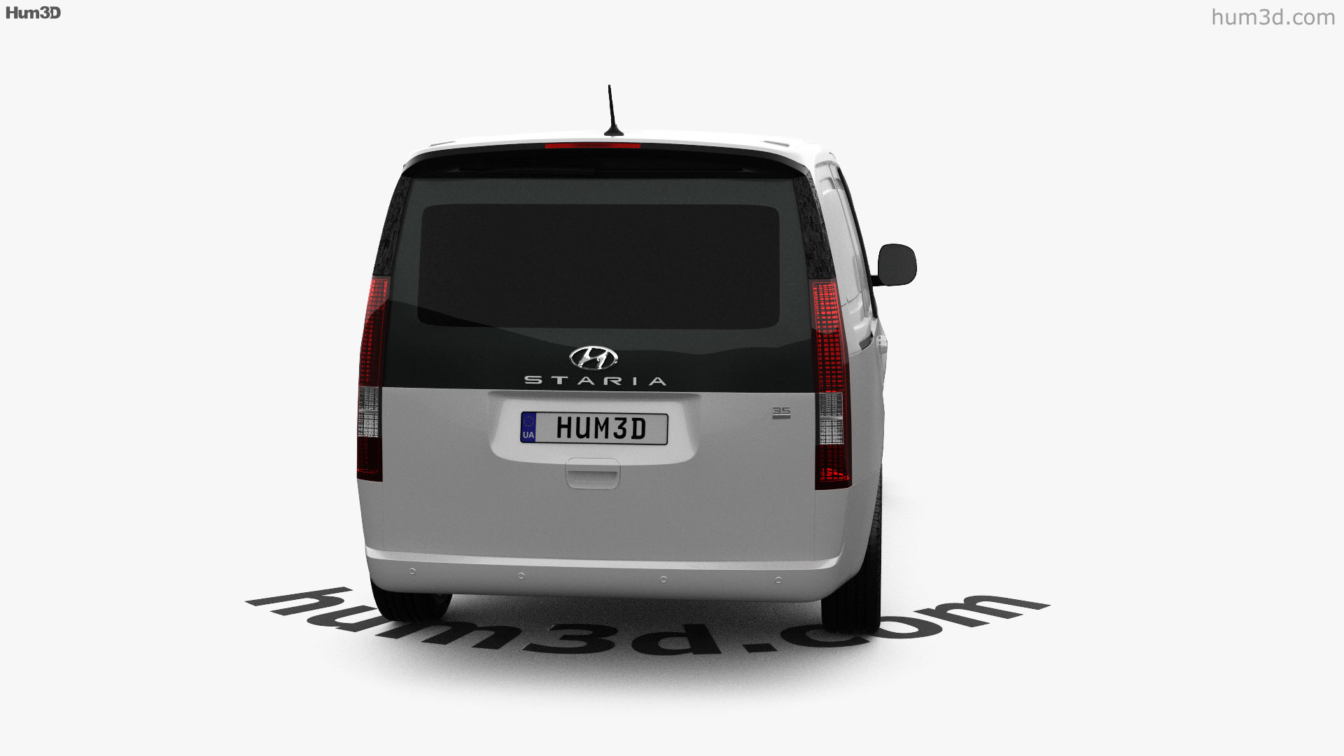 360 view of Hyundai Staria Load 2024 3D model - 3DModels store