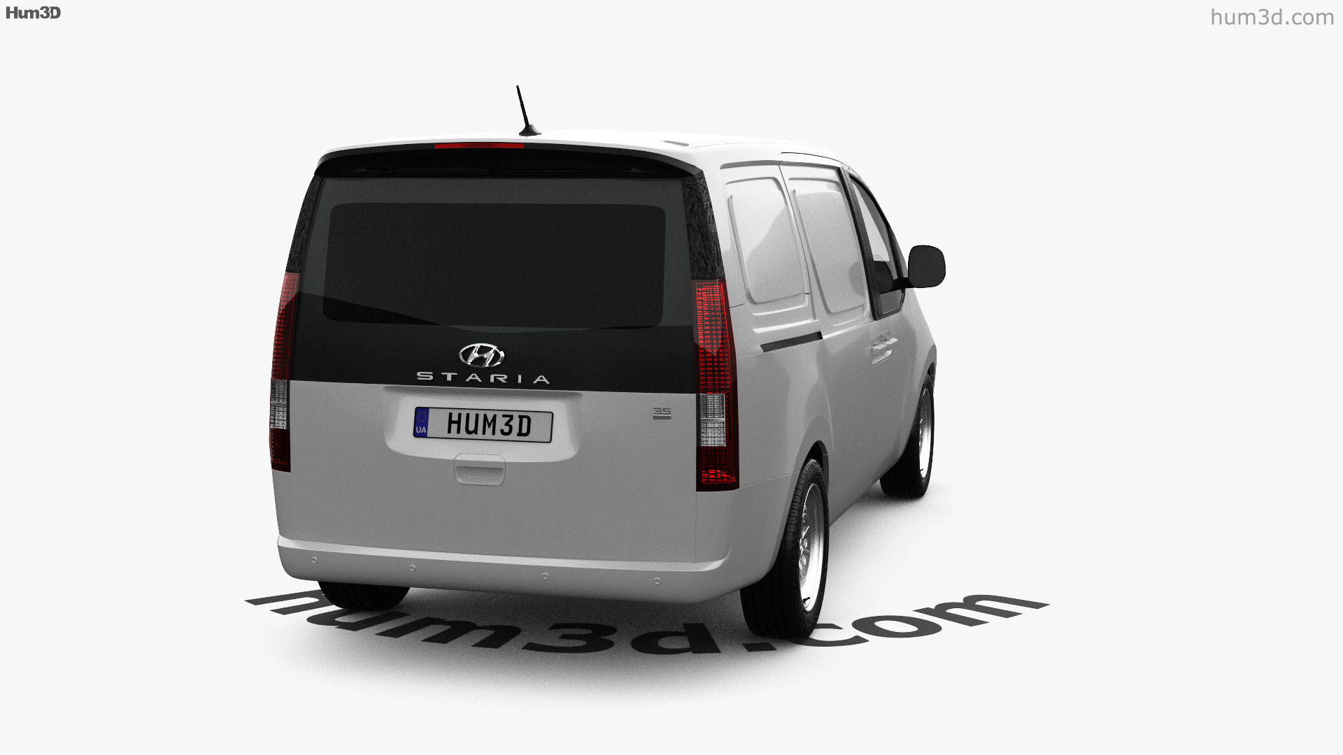 360 view of Hyundai Staria Load 2024 3D model - 3DModels store
