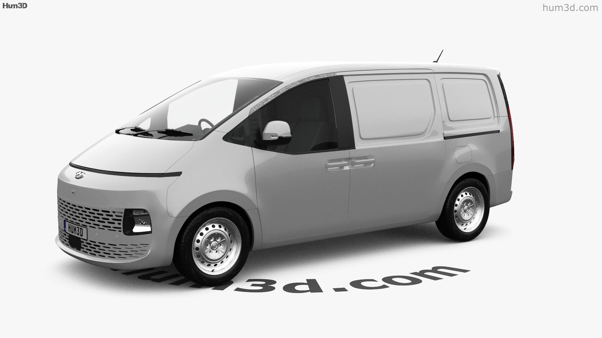 360 view of Hyundai Staria Load 2024 3D model - 3DModels store