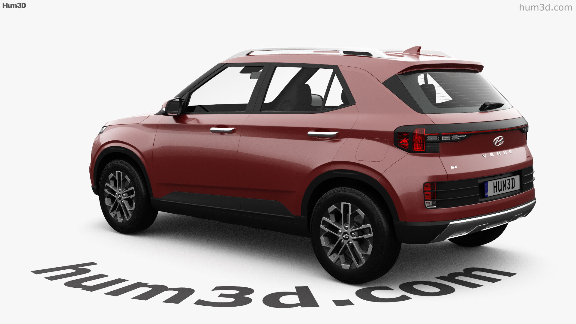 360 view of Hyundai Venue Turbo 2024 3D model - 3DModels store