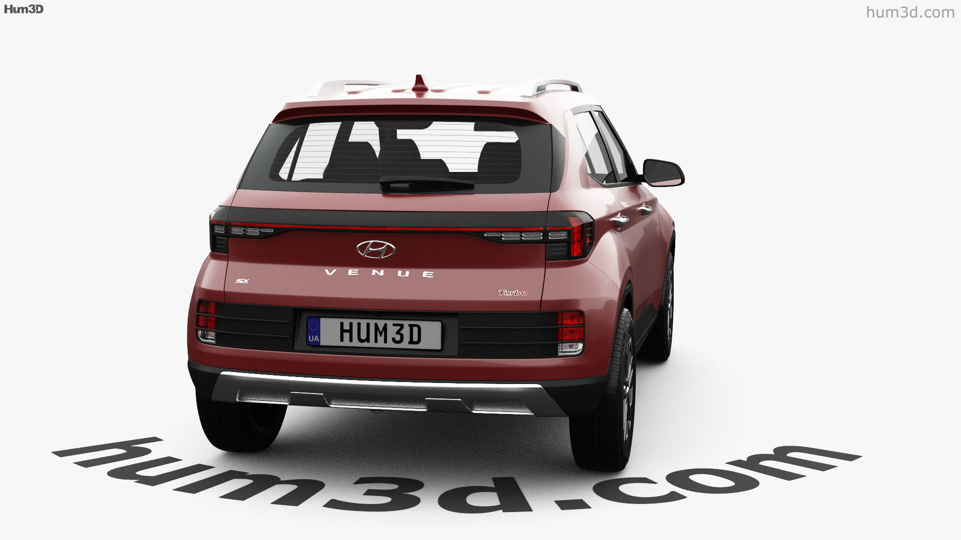360 view of Hyundai Venue Turbo 2025 3D model - 3DModels store