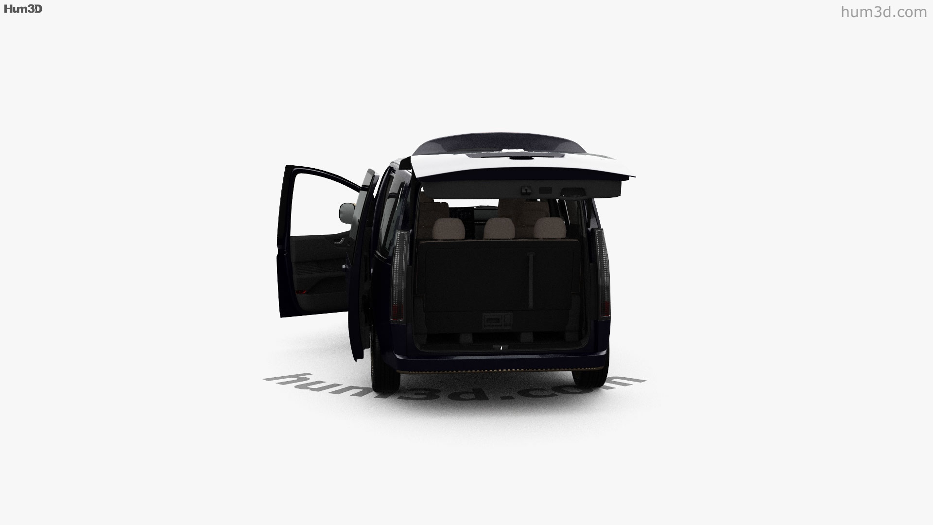 360 view of Hyundai Staria Premium with HQ interior 2024 3D model ...