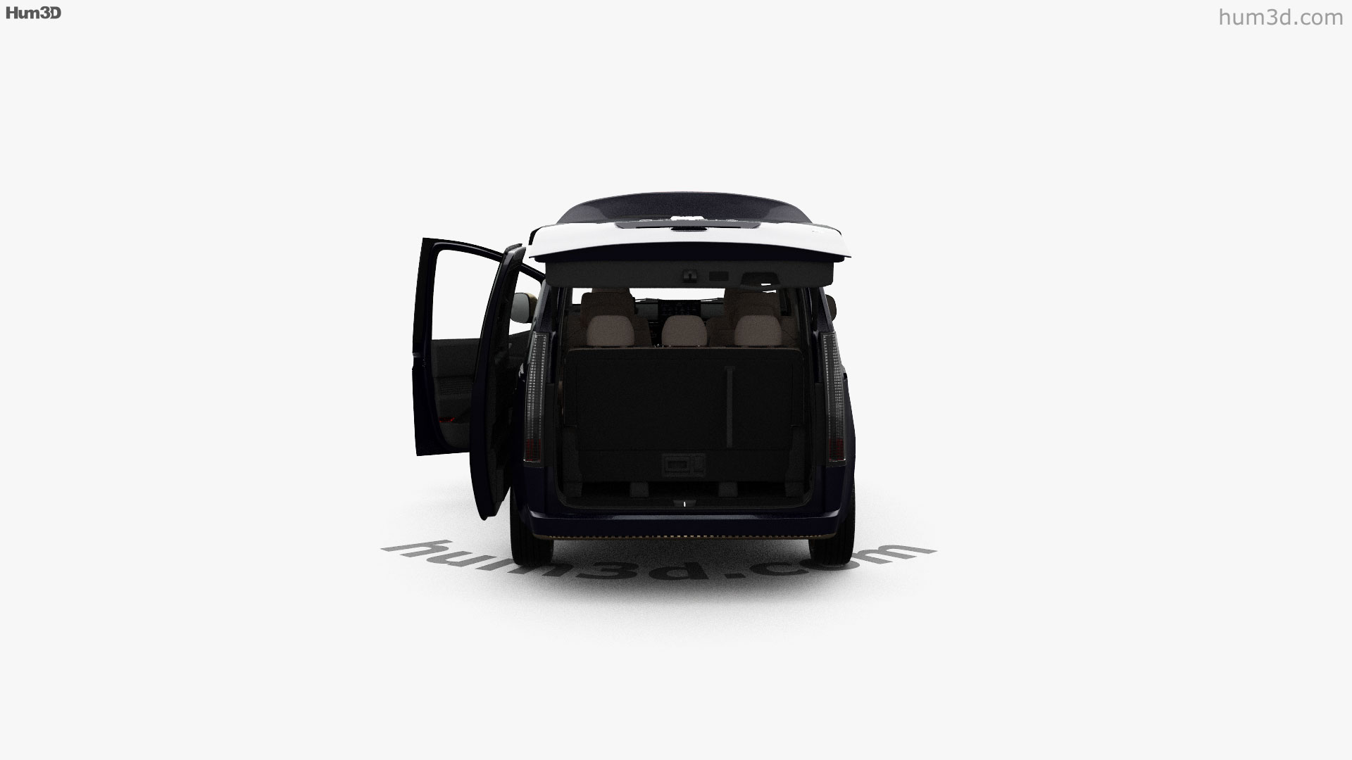 360 view of Hyundai Staria Premium with HQ interior 2024 3D model ...