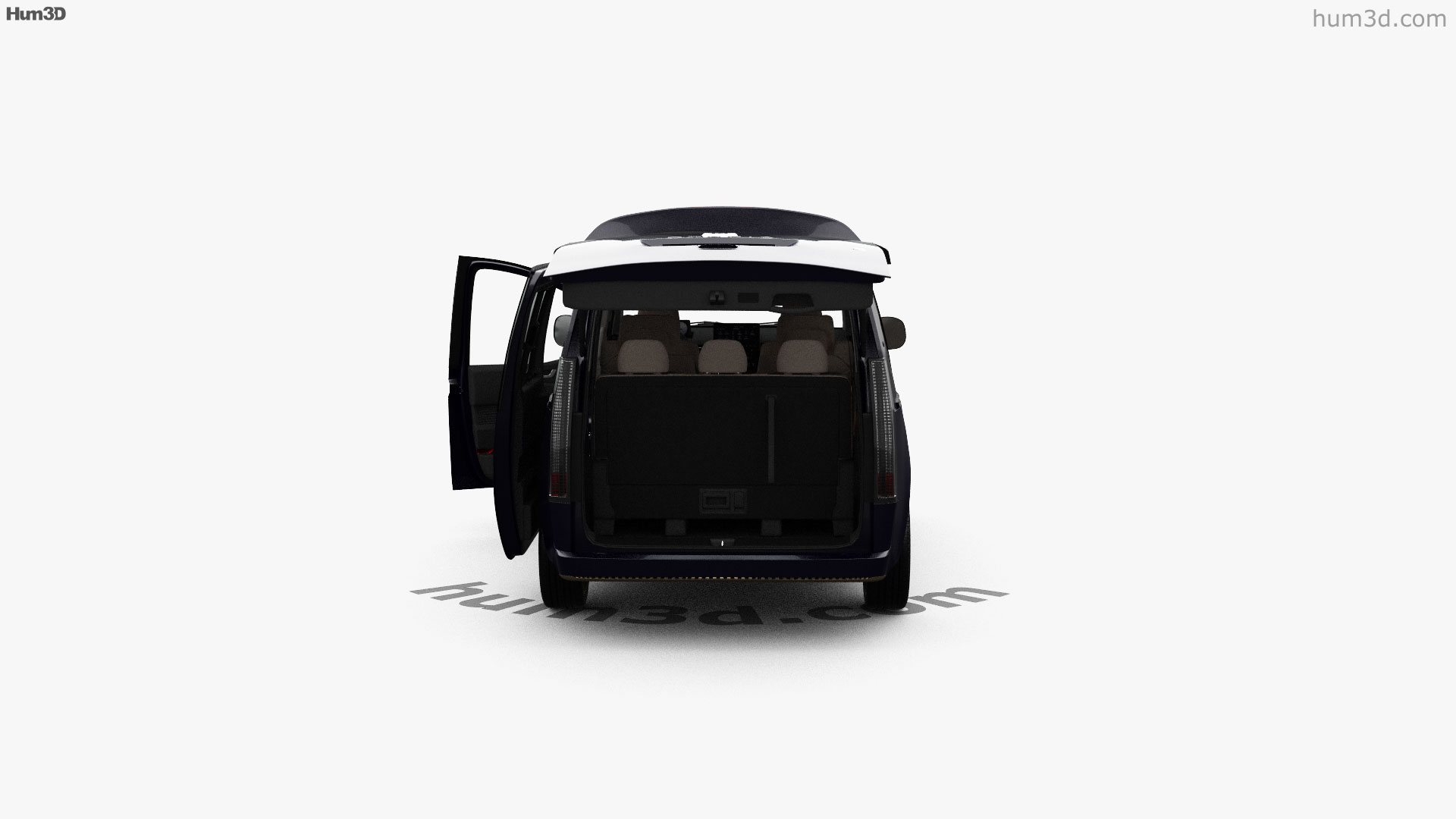 360 view of Hyundai Staria Premium with HQ interior 2024 3D model ...