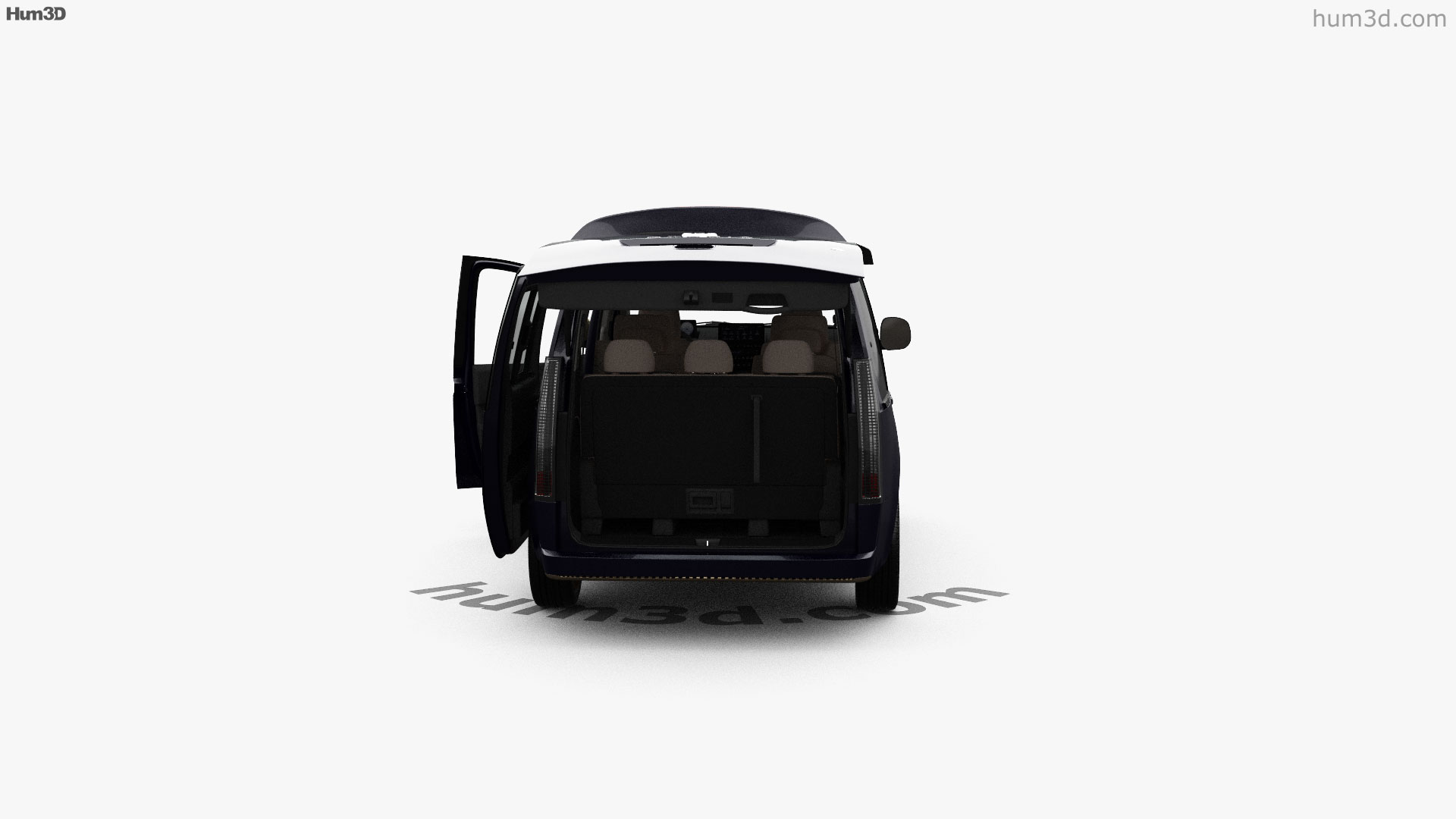 360 view of Hyundai Staria Premium with HQ interior 2024 3D model ...