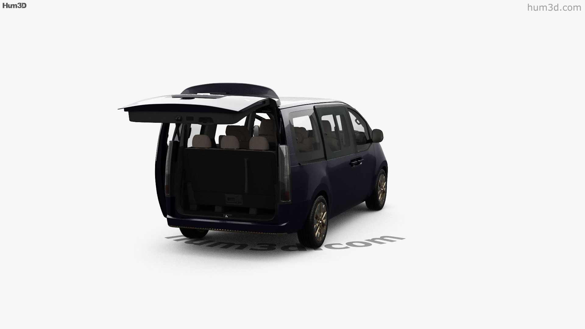 360 view of Hyundai Staria Premium with HQ interior 2024 3D model ...