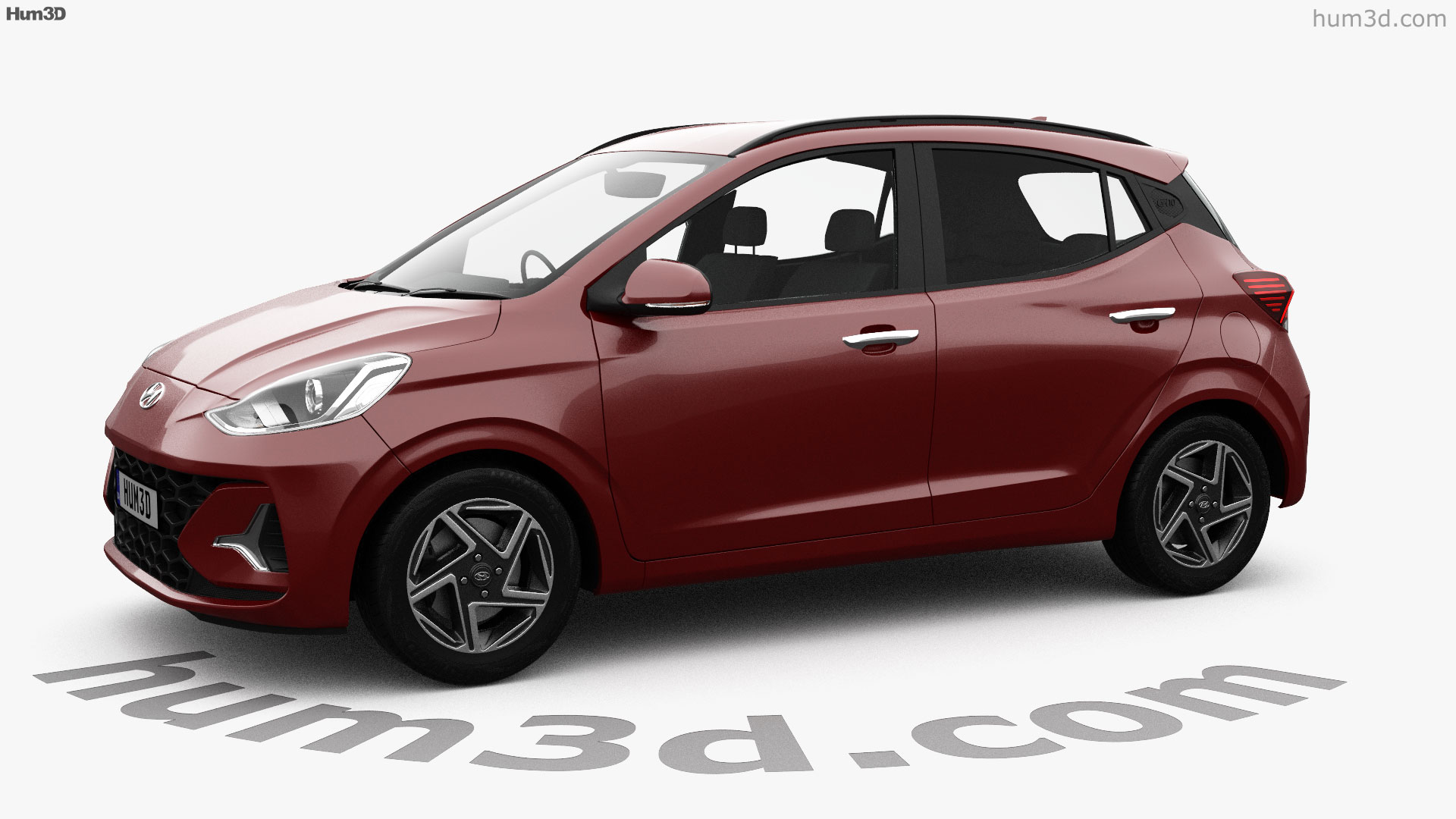 360 view of Hyundai i10 Grand Nios 2024 3D model - 3DModels store