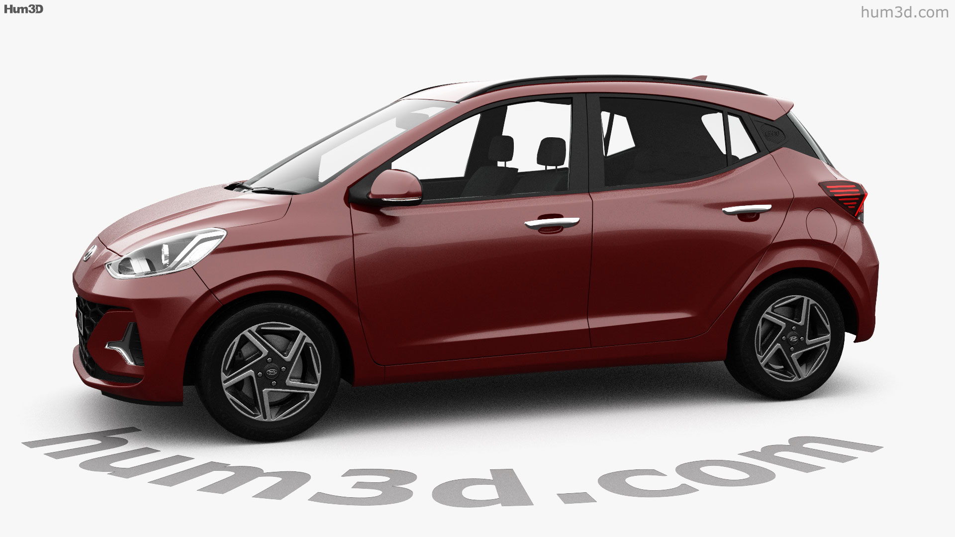 360 view of Hyundai i10 Grand Nios 2024 3D model - 3DModels store