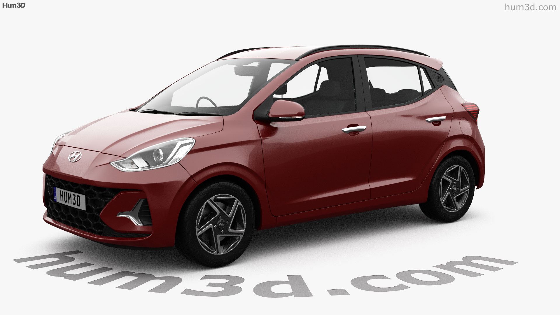 360 view of Hyundai i10 Grand Nios 2024 3D model - 3DModels store