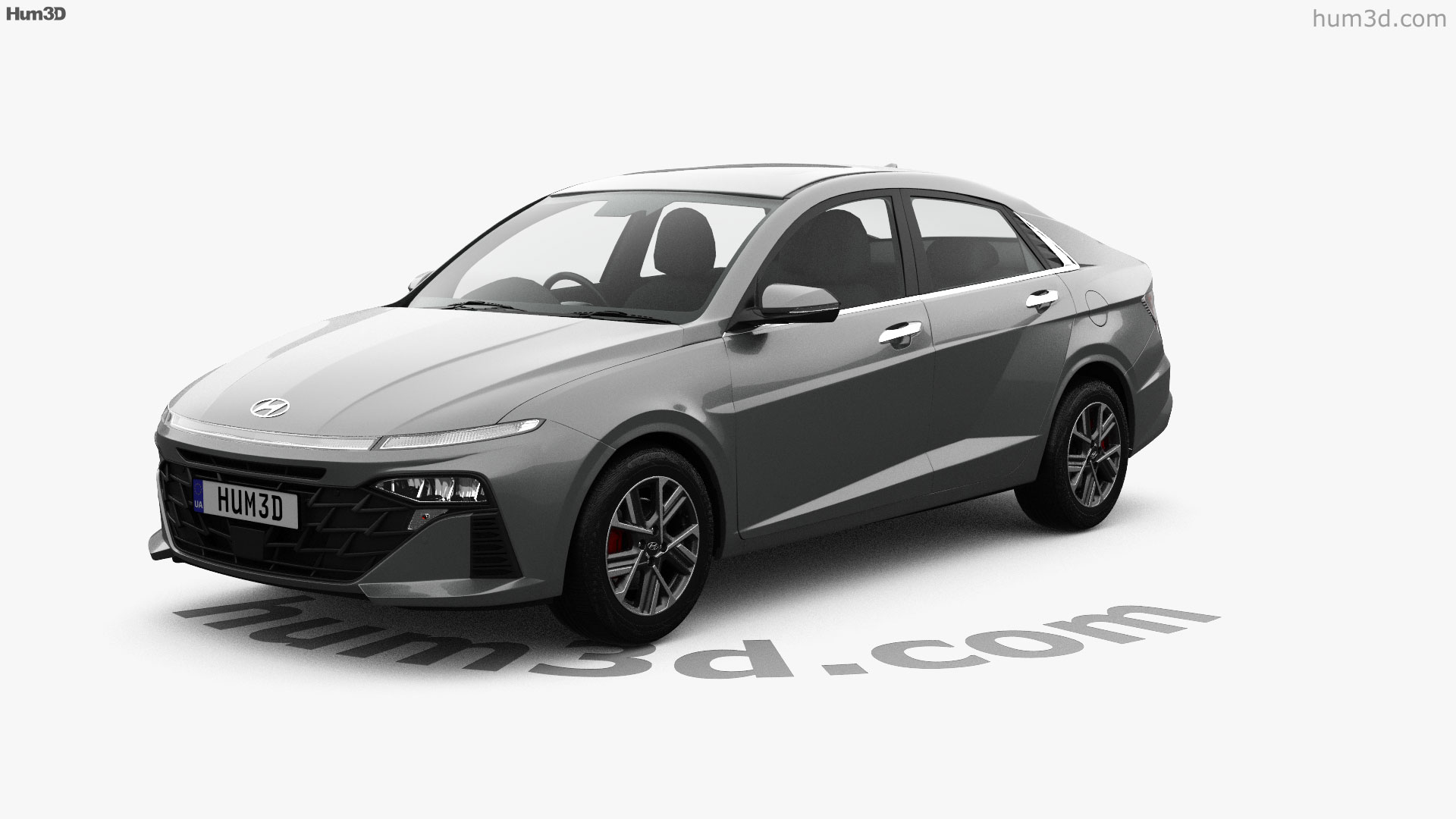 360 view of Hyundai Verna Turbo 2024 3D model - 3DModels store