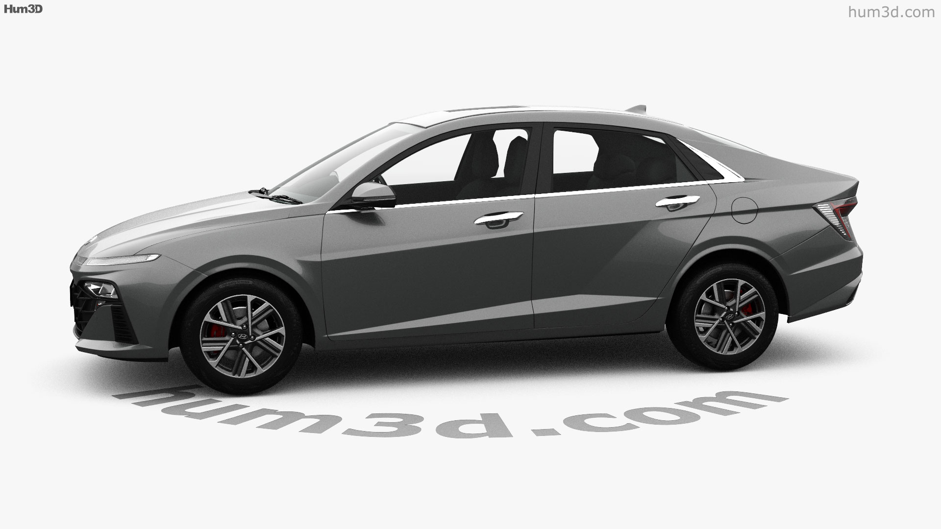 360 view of Hyundai Verna Turbo 2024 3D model - 3DModels store