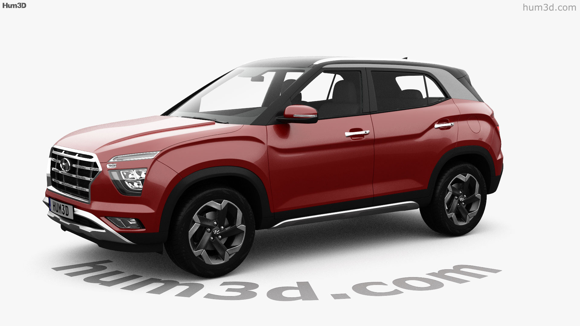 360 view of Hyundai Creta 2023 3D model - 3DModels store